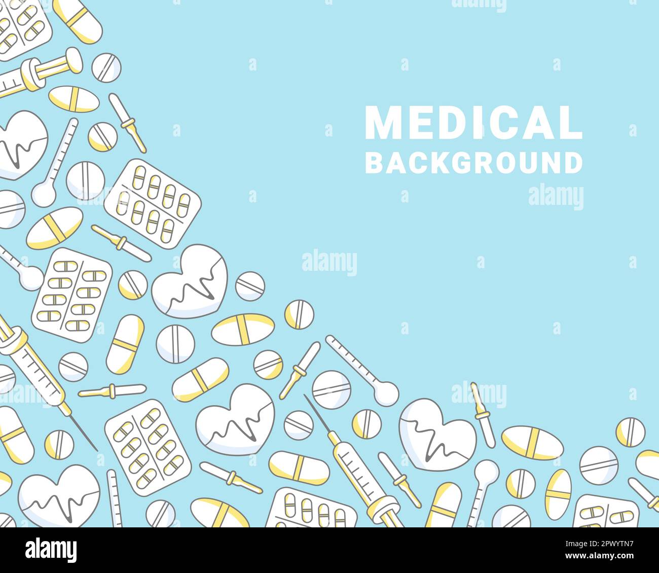 medical background with traditional medicine elements arranged in the ...
