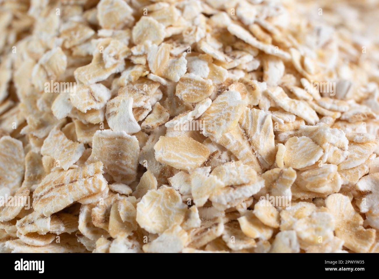 A macro closeup view of a pile of instant oats Stock Photo - Alamy