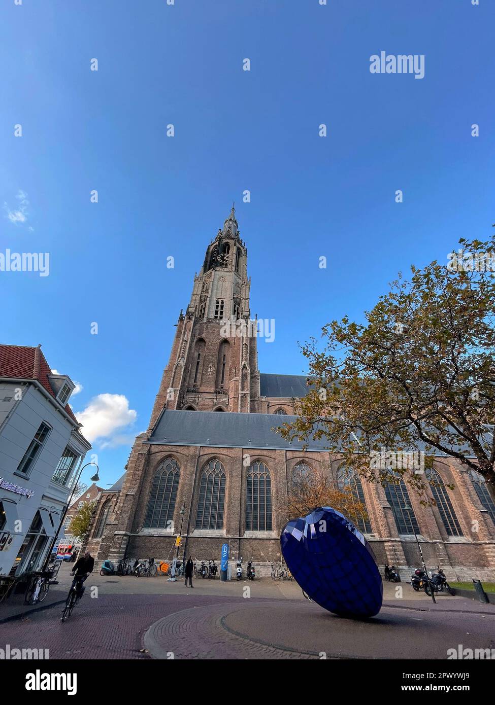 Delft, The Netherlands - October 15, 2021: The New Church of Delft or ...