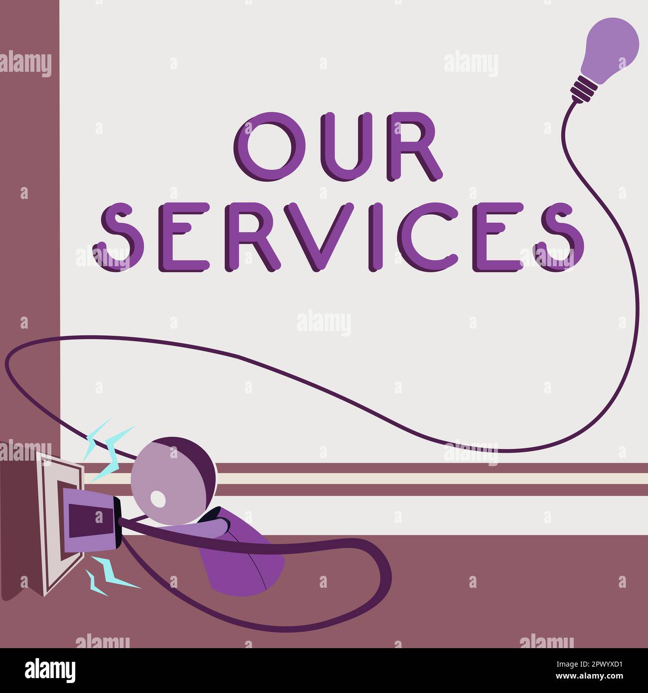 Hand writing sign Our Services, Business idea The occupation or ...