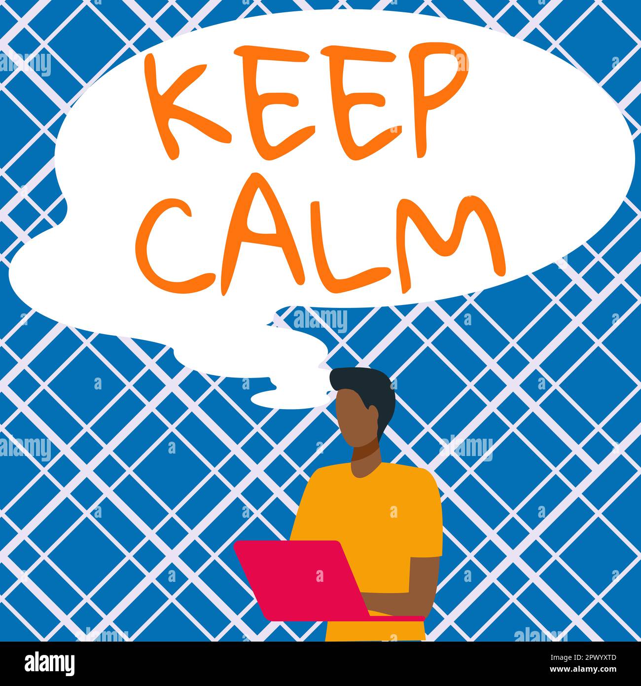 Inspiration showing sign Keep Calm, Business approach not get ...