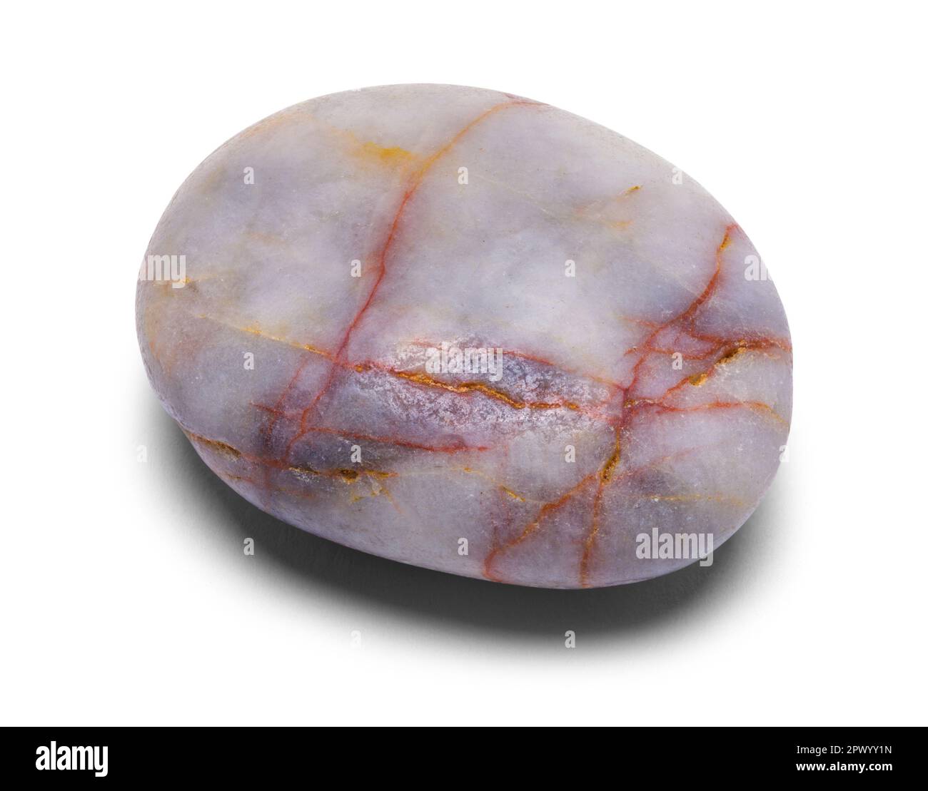 Grey Polished Rock Cut Out on White Stock Photo - Alamy