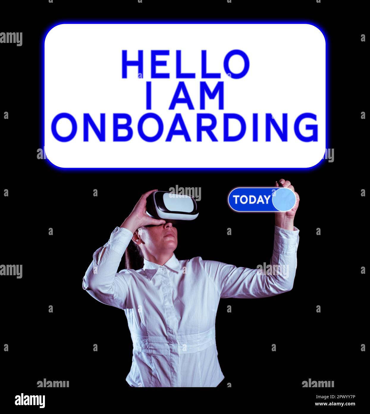 Hand writing sign Hello I Am Onboarding, Business approach Action ...