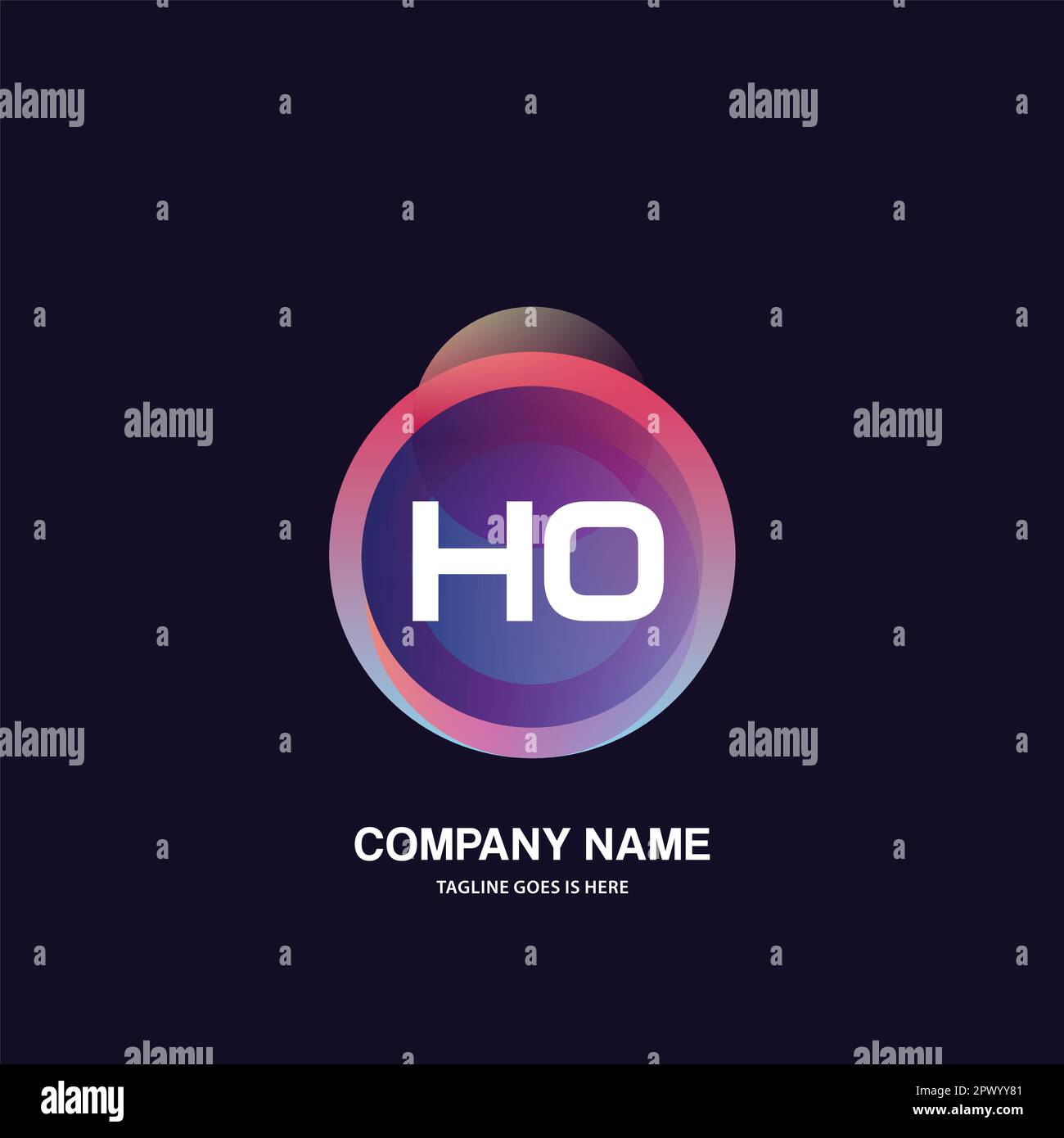 initial logo With Colorful Circle template vector Stock Vector Image ...