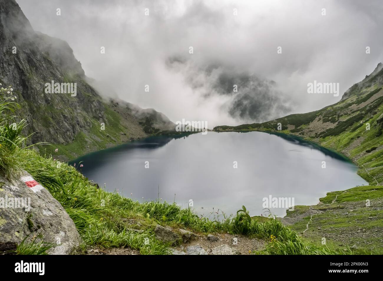 Blake lake in a valley of polish Tatra Mountains in Zakopane, Poland ...