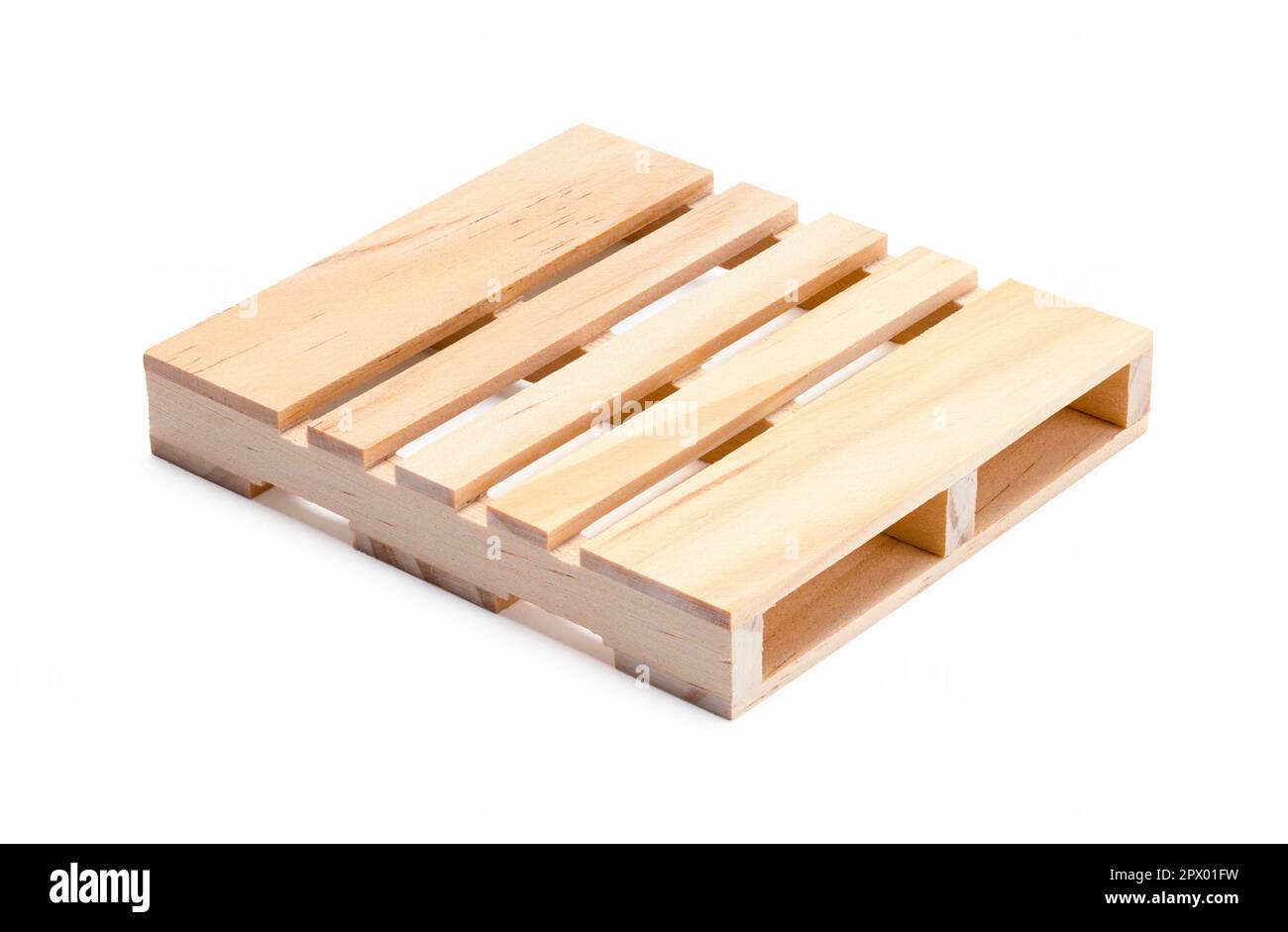 Small Wood Pallet Cut Out on White Stock Photo - Alamy