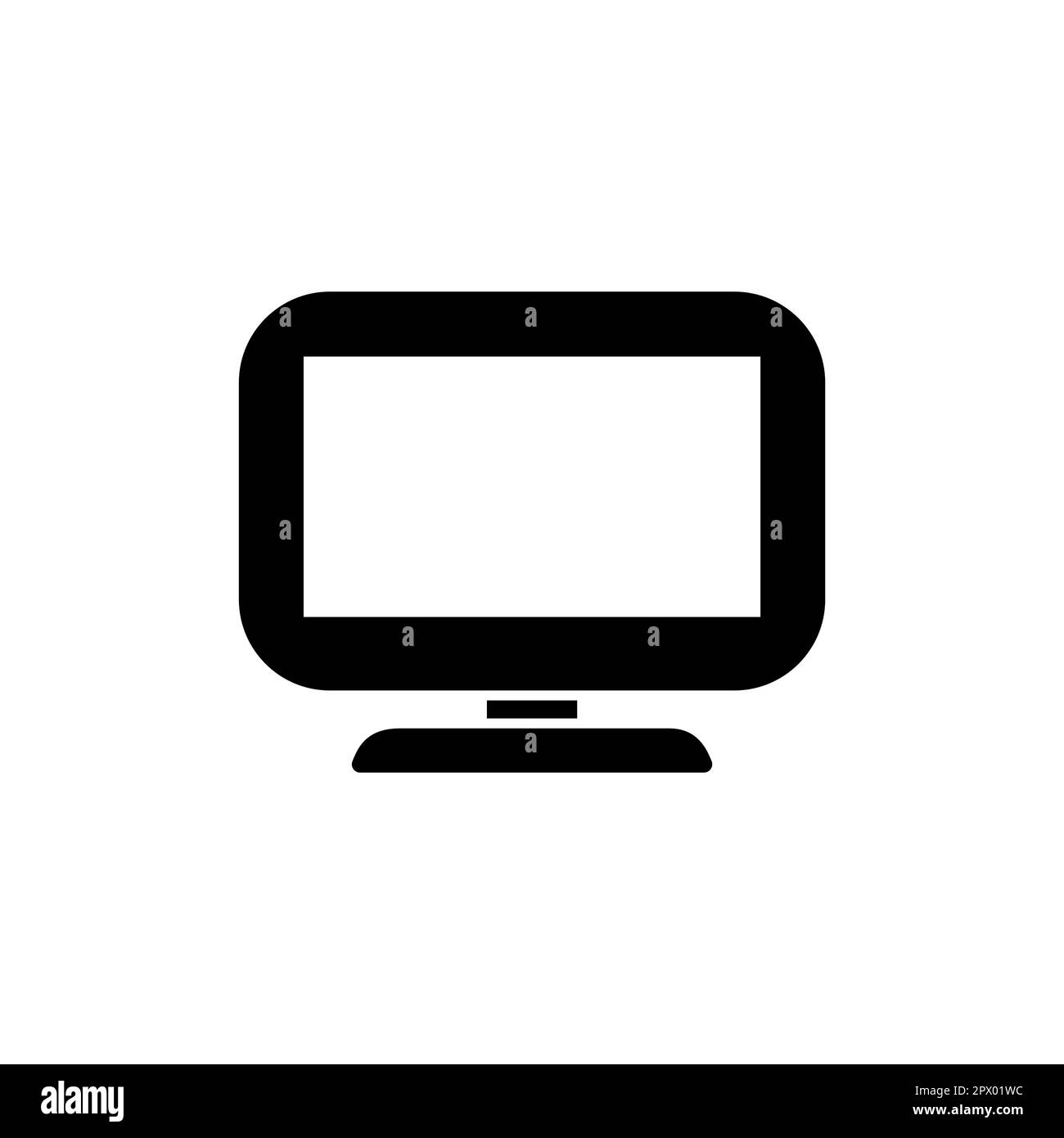 Computer icon vector. computer monitor icon Stock Vector Image & Art - Alamy