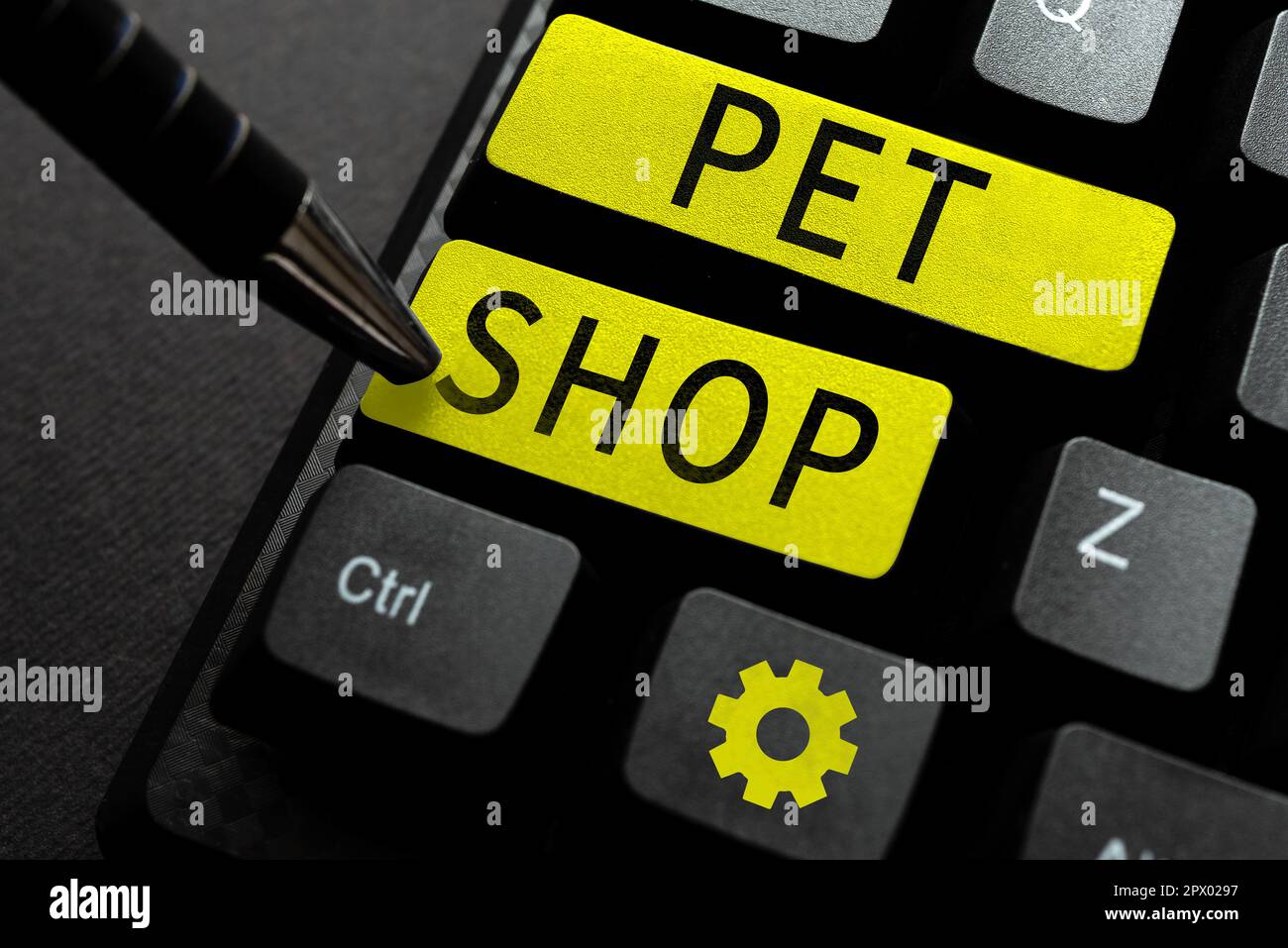 Hand writing sign Pet Shop, Business overview Retail business that ...
