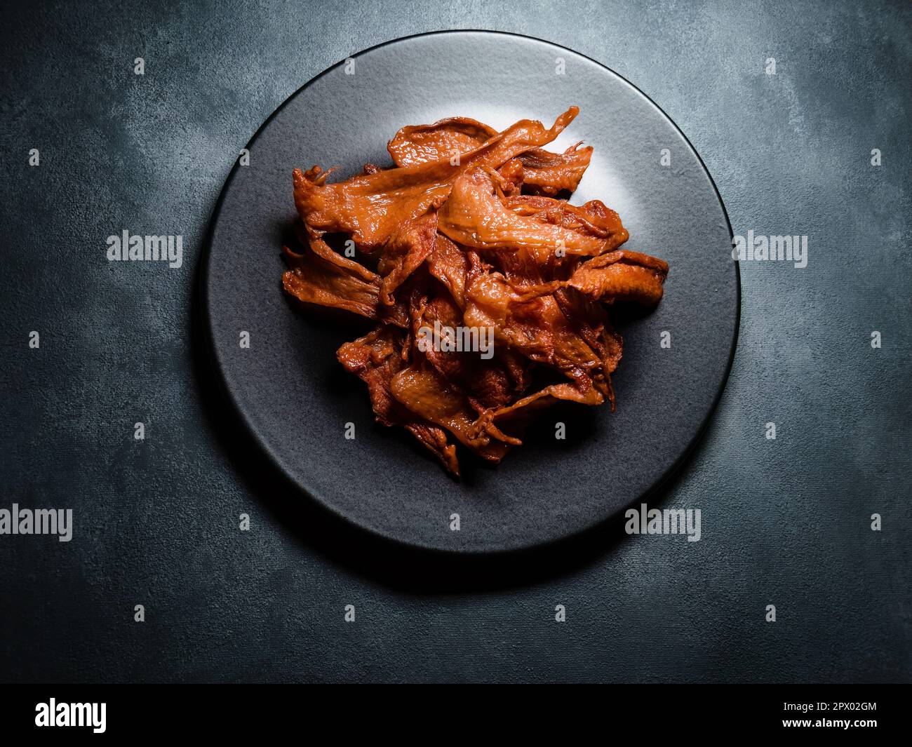 Crispy and Crunchy Beer Companion Fried Chicken Skin Stock Photo - Alamy