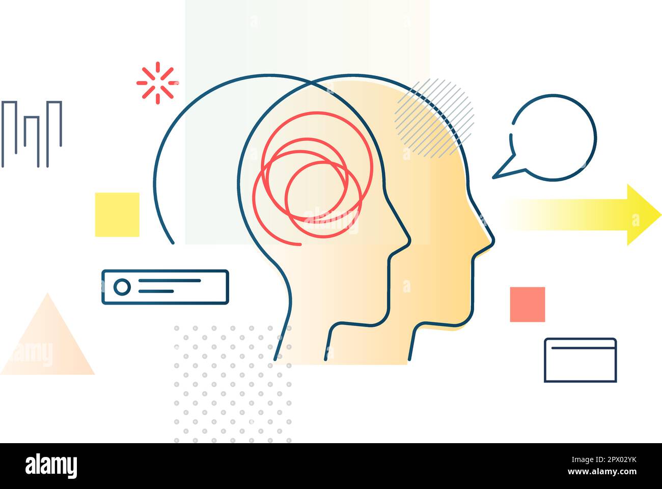 Empathetic concern vector vectors Stock Vector Images - Alamy