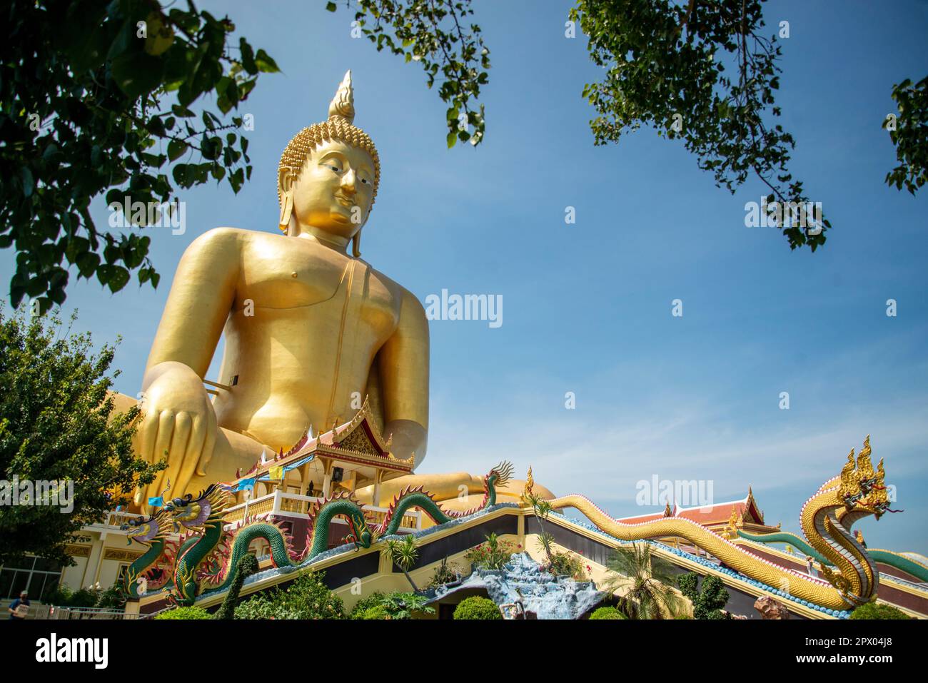the Wat Muang in the Village of Wiset Chai Chan in the Province of Ang ...