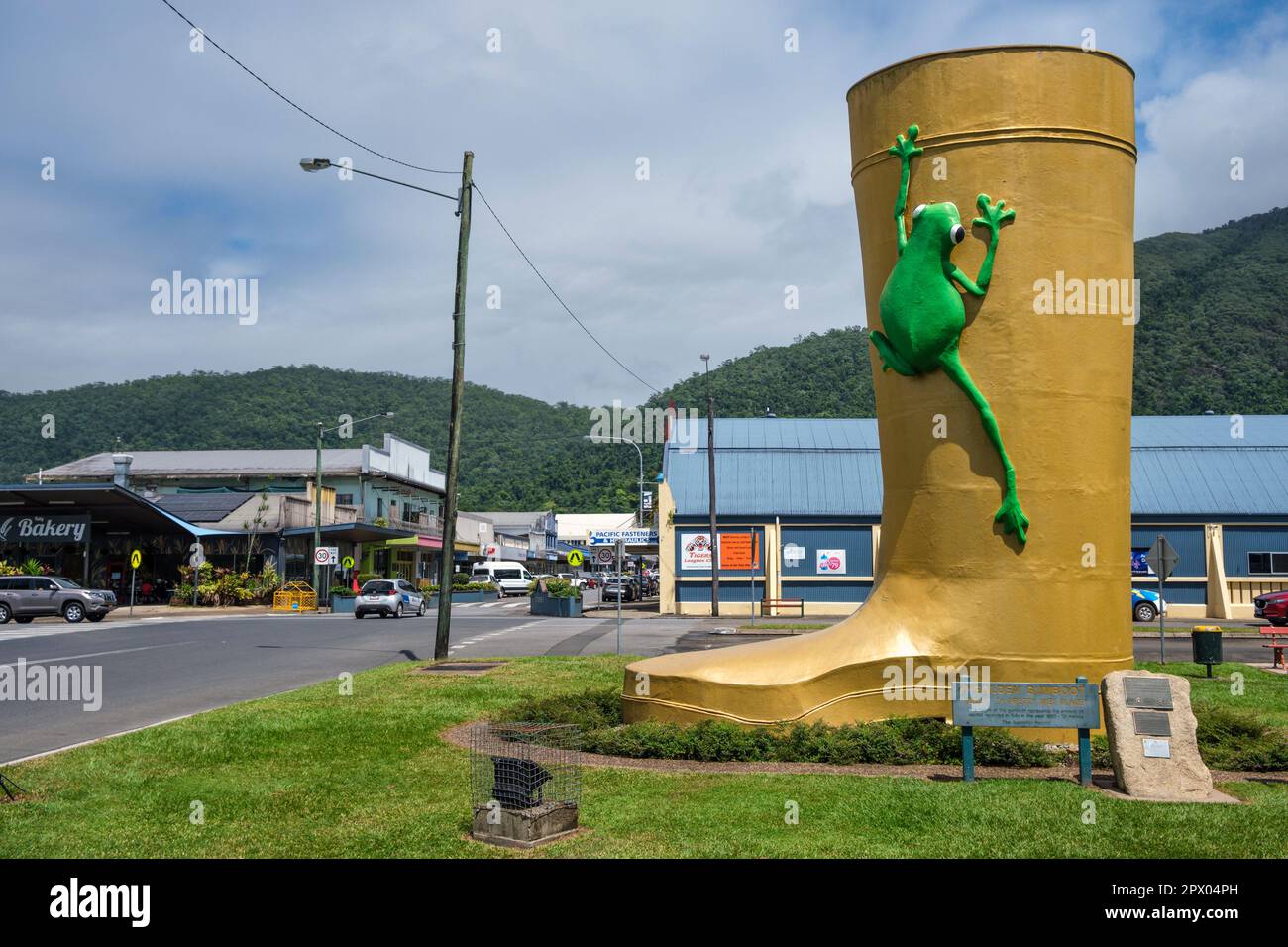 The Golden Gumboot - a famous landmark in Tully, Queensland, Australia ...