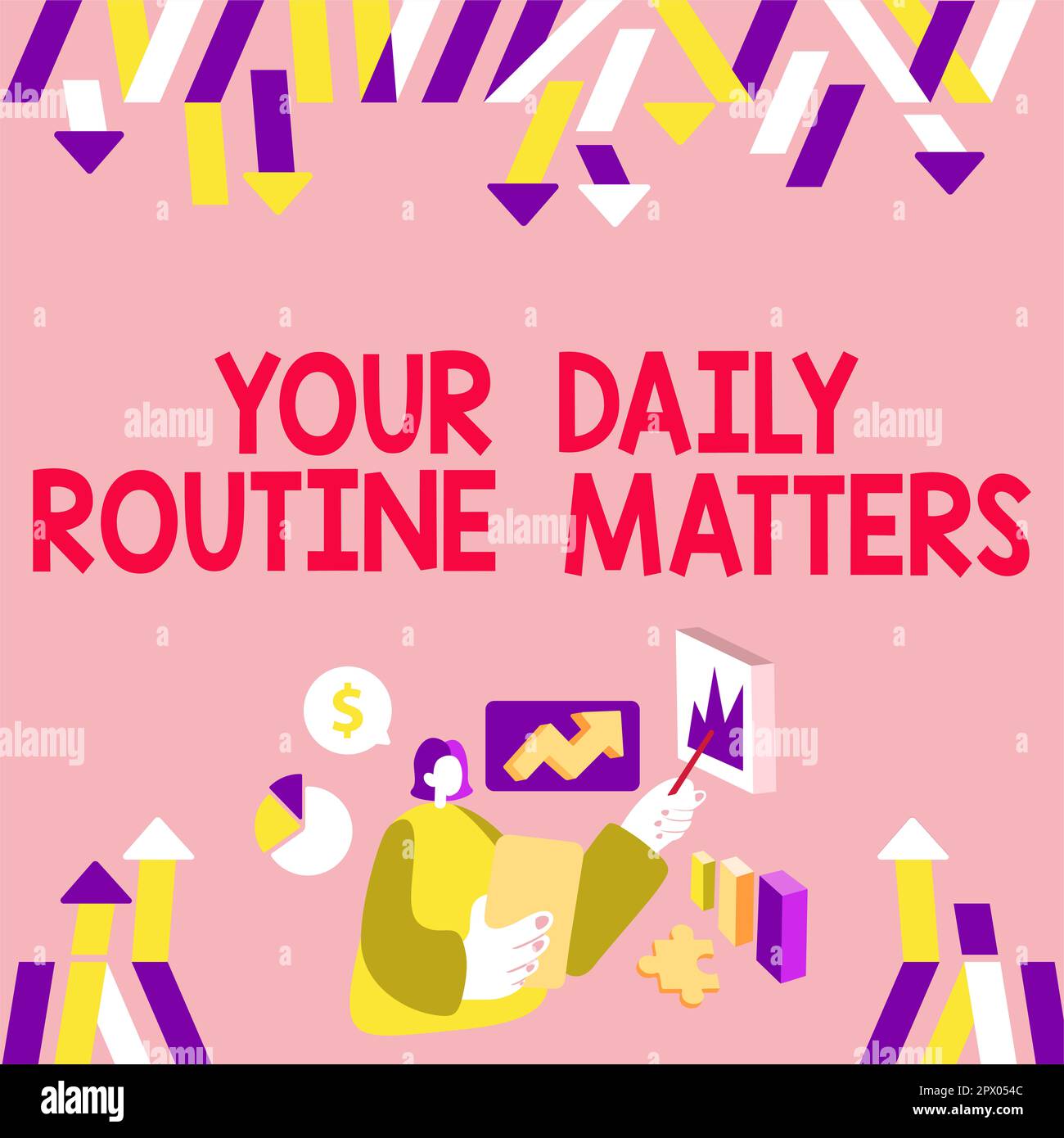 Writing displaying text Your Daily Routine Matters, Concept meaning ...