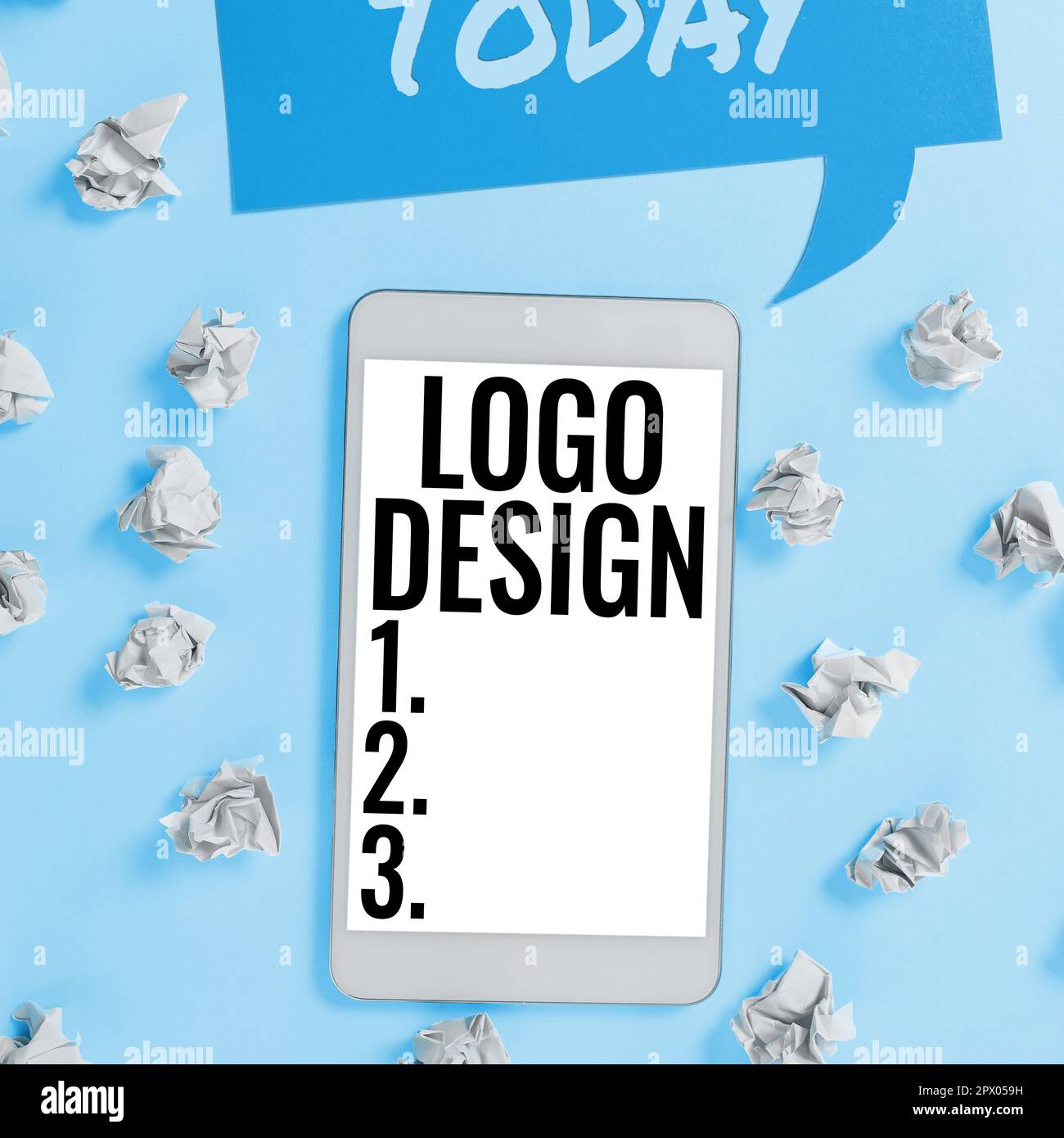 Text showing inspiration Logo Design, Word for a graphic representation ...