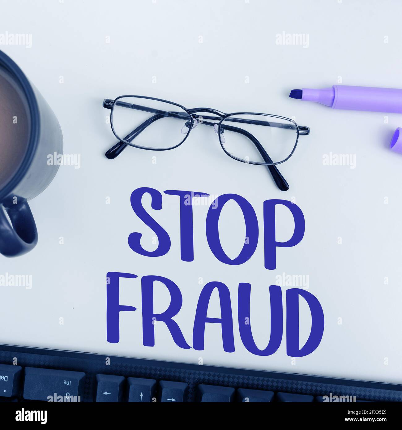 Conceptual display Stop Fraud, Conceptual photo campaign advices people ...