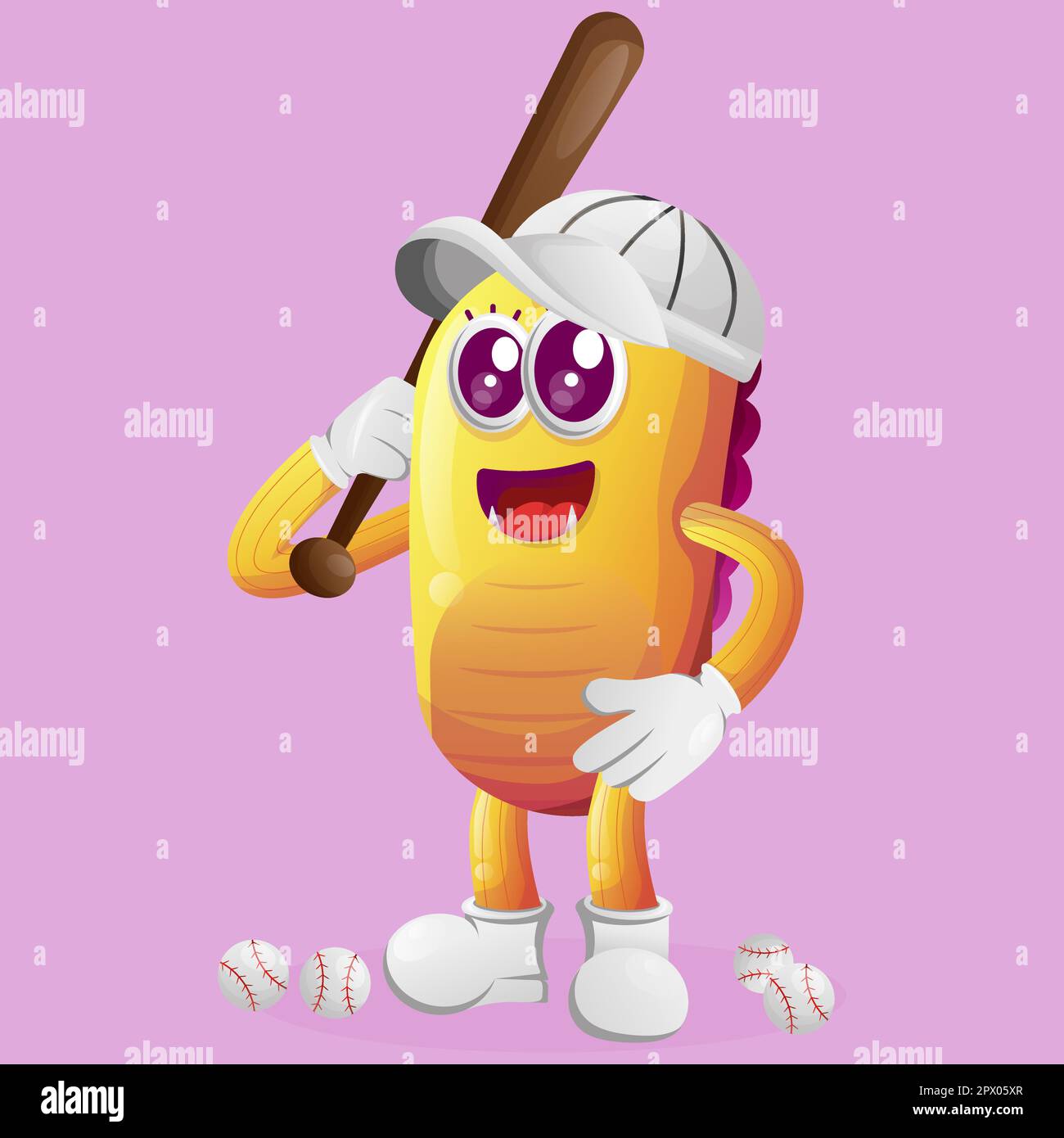 Cute cartoon kids with white banner hi-res stock photography and images ...