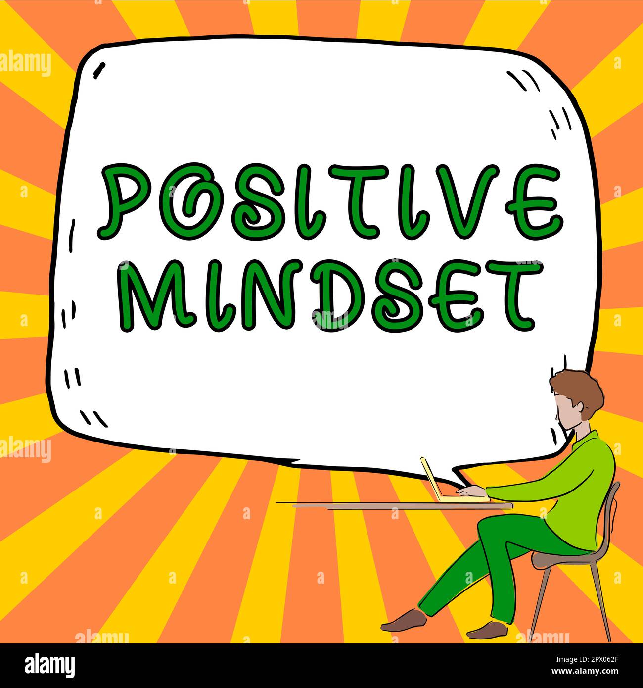 Hand writing sign Positive Mindset, Business idea mental and emotional ...
