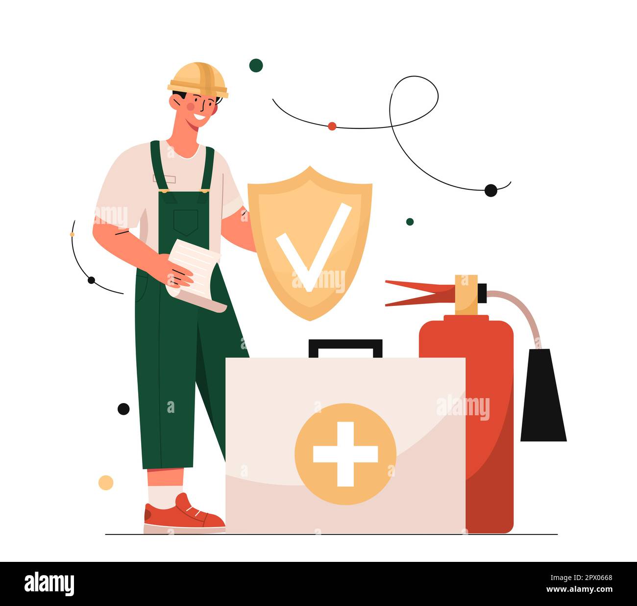 Work health safety labor Stock Vector Images - Alamy