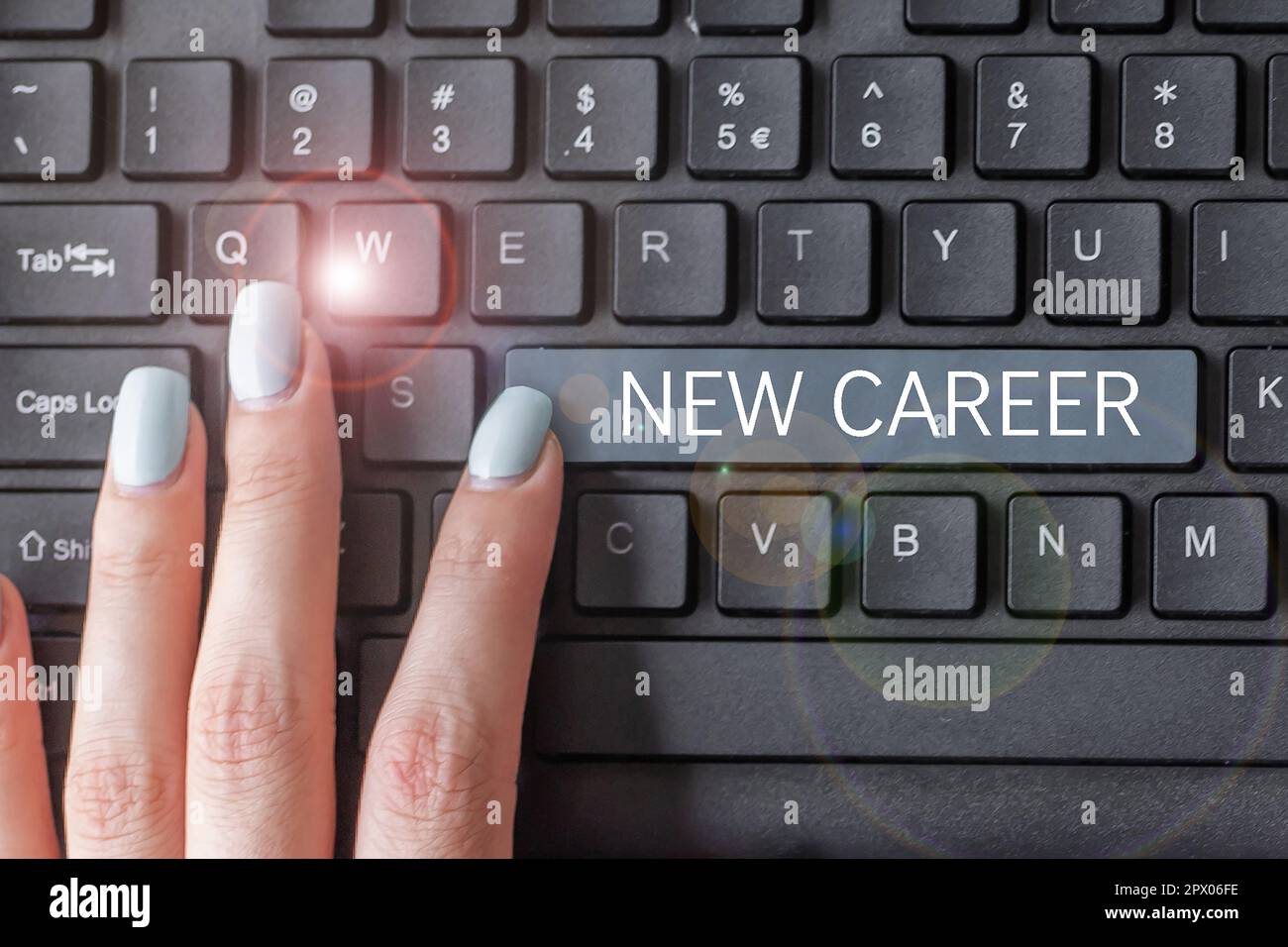 Hand writing sign New Career, Business concept a change to a different ...