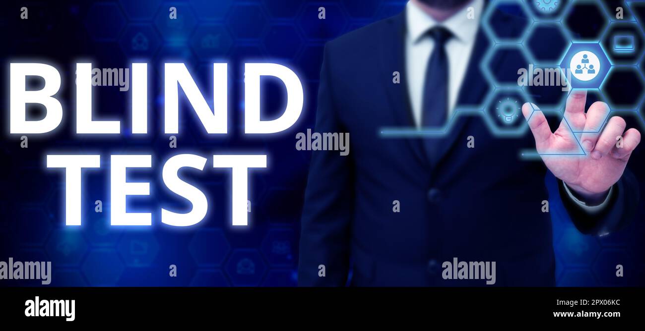 Conceptual display Blind Test, Internet Concept Social engagement with ...
