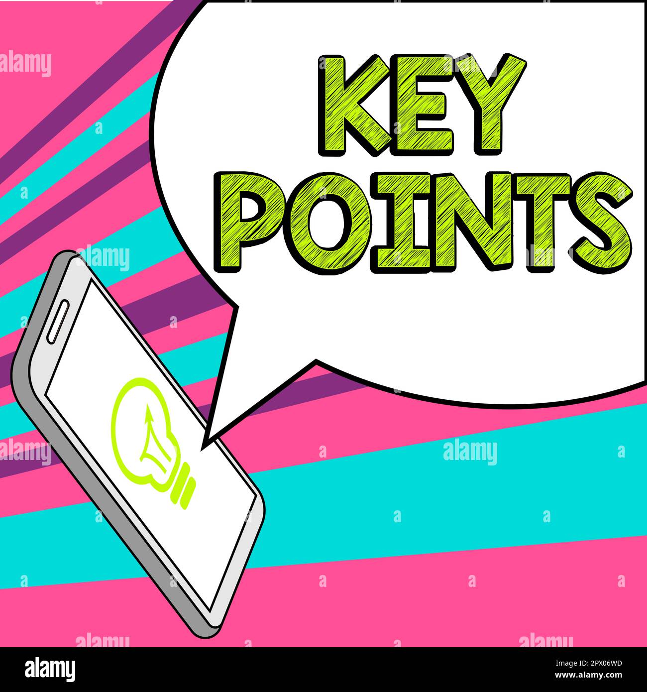 Conceptual display Key Points, Internet Concept most important piece of ...