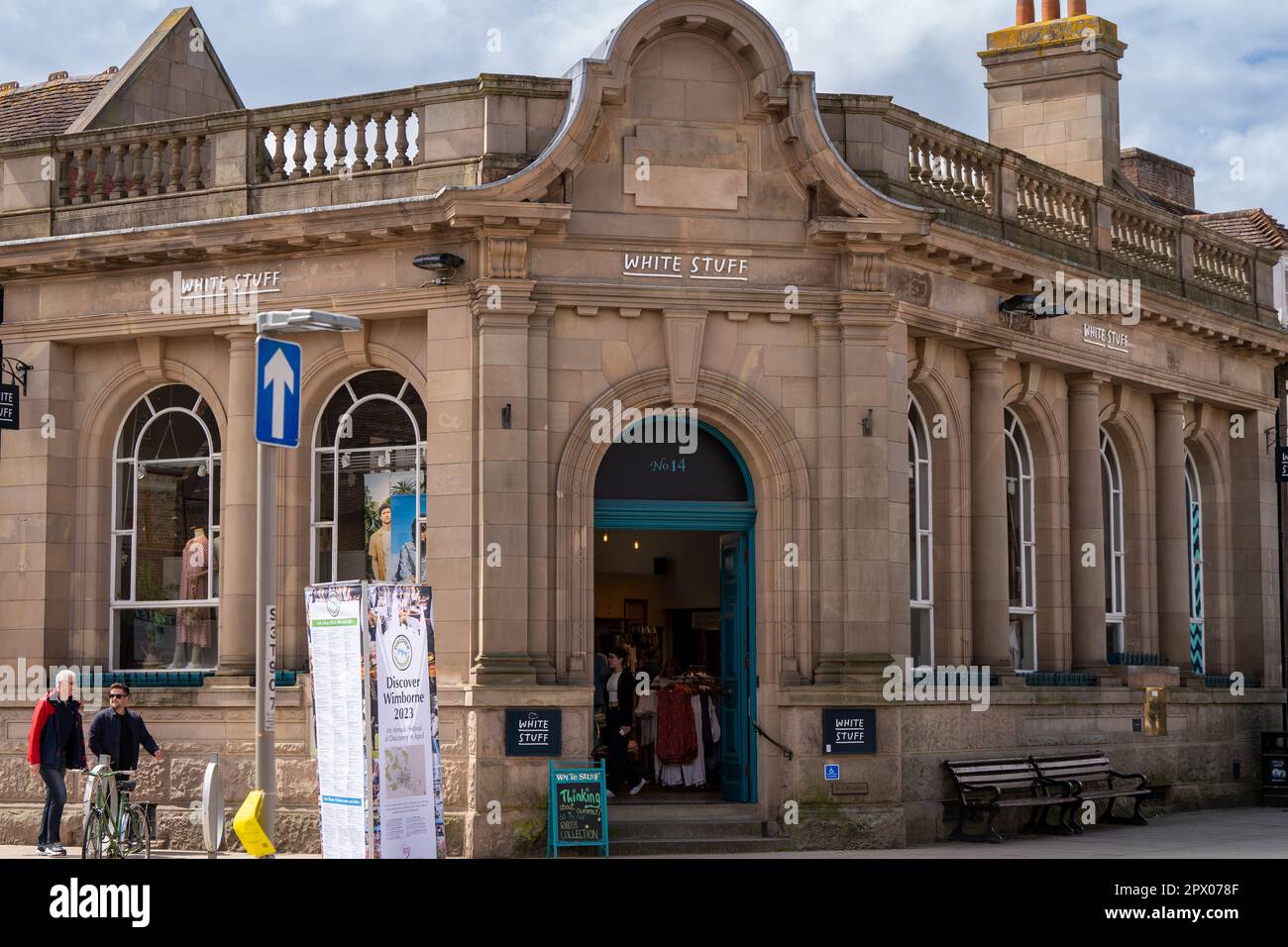 Wimborne, United Kingdom - May 1st 2023: Wimborne Minster High Street ...