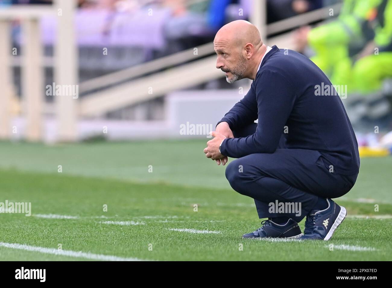 Florence, Italy. 30th Apr, 2023. Vincenzo Italiano (head coach of ACF ...