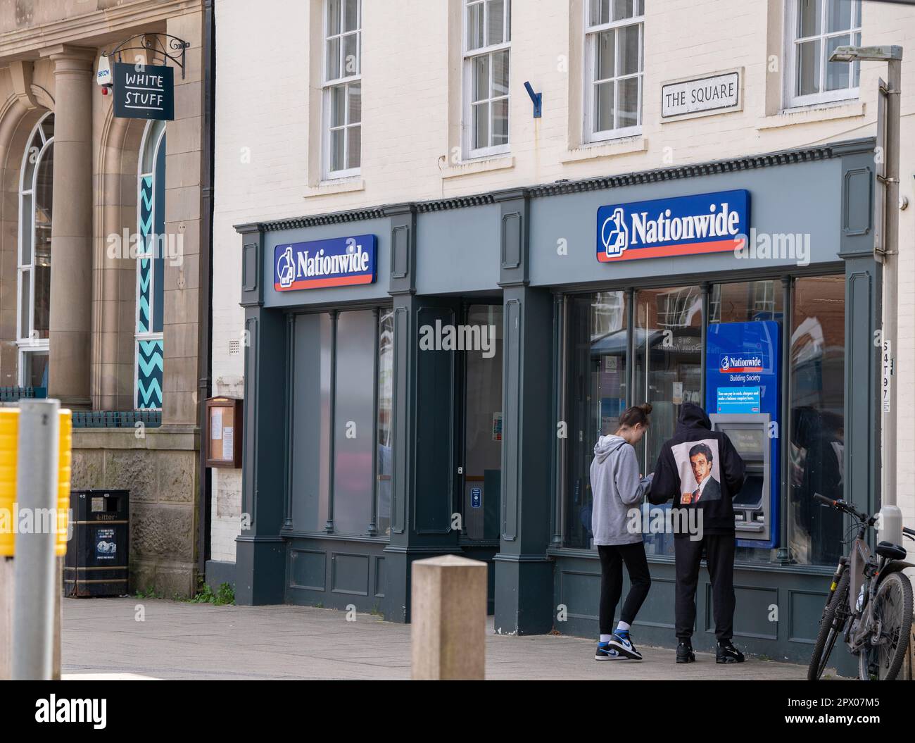 Wimborne, United Kingdom - May 1st 2023: Wimborne Minster Town Center ...