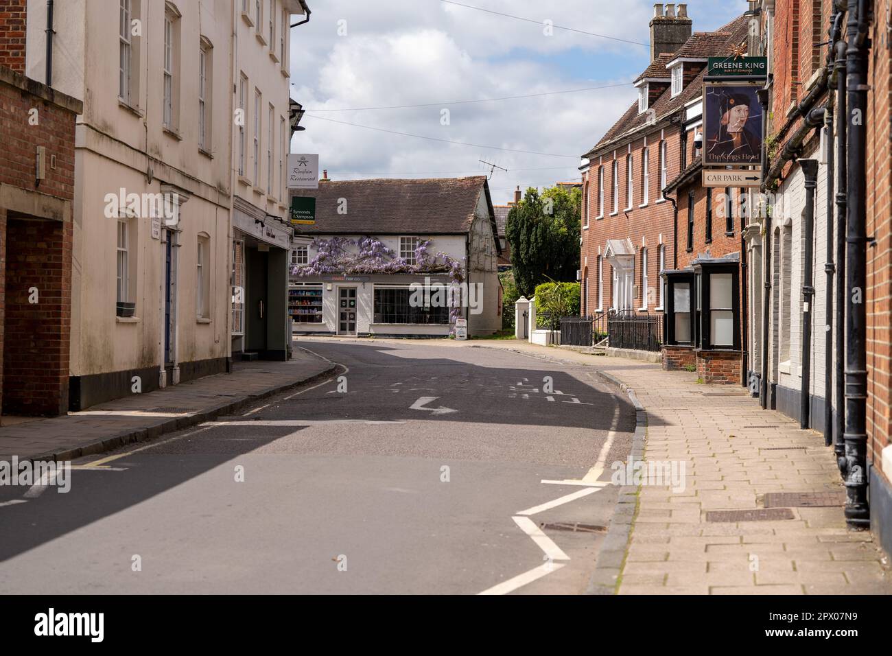 Wimborne Road High Street Stock Photo - Alamy