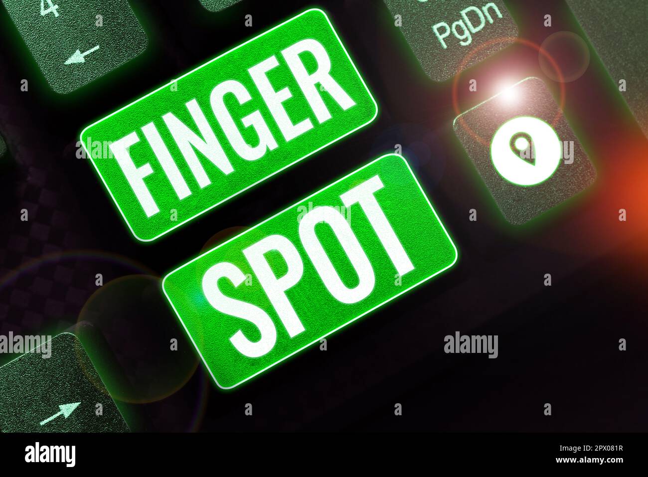 Writing displaying text Finger Spot, Business showcase Small fluid ...