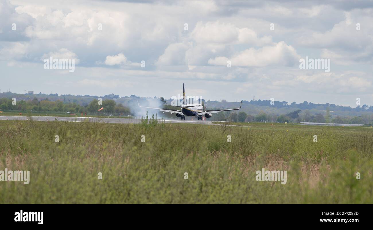 Bournemouth, United Kingdom - May 1st 2023: Ryanair Boeing 737-8 ...