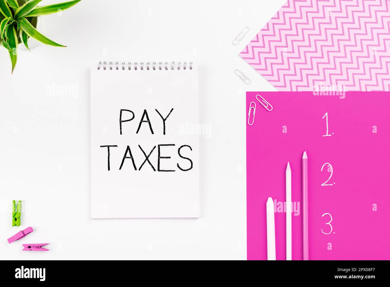 Hand writing sign Pay Taxes, Word Written on processing taxation and ...