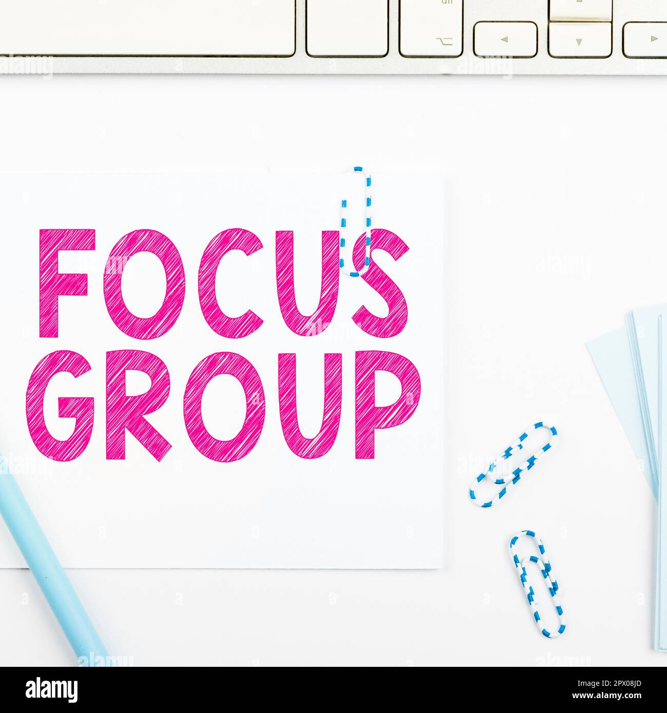 Handwriting text Focus Group, Business idea group of people responsible ...
