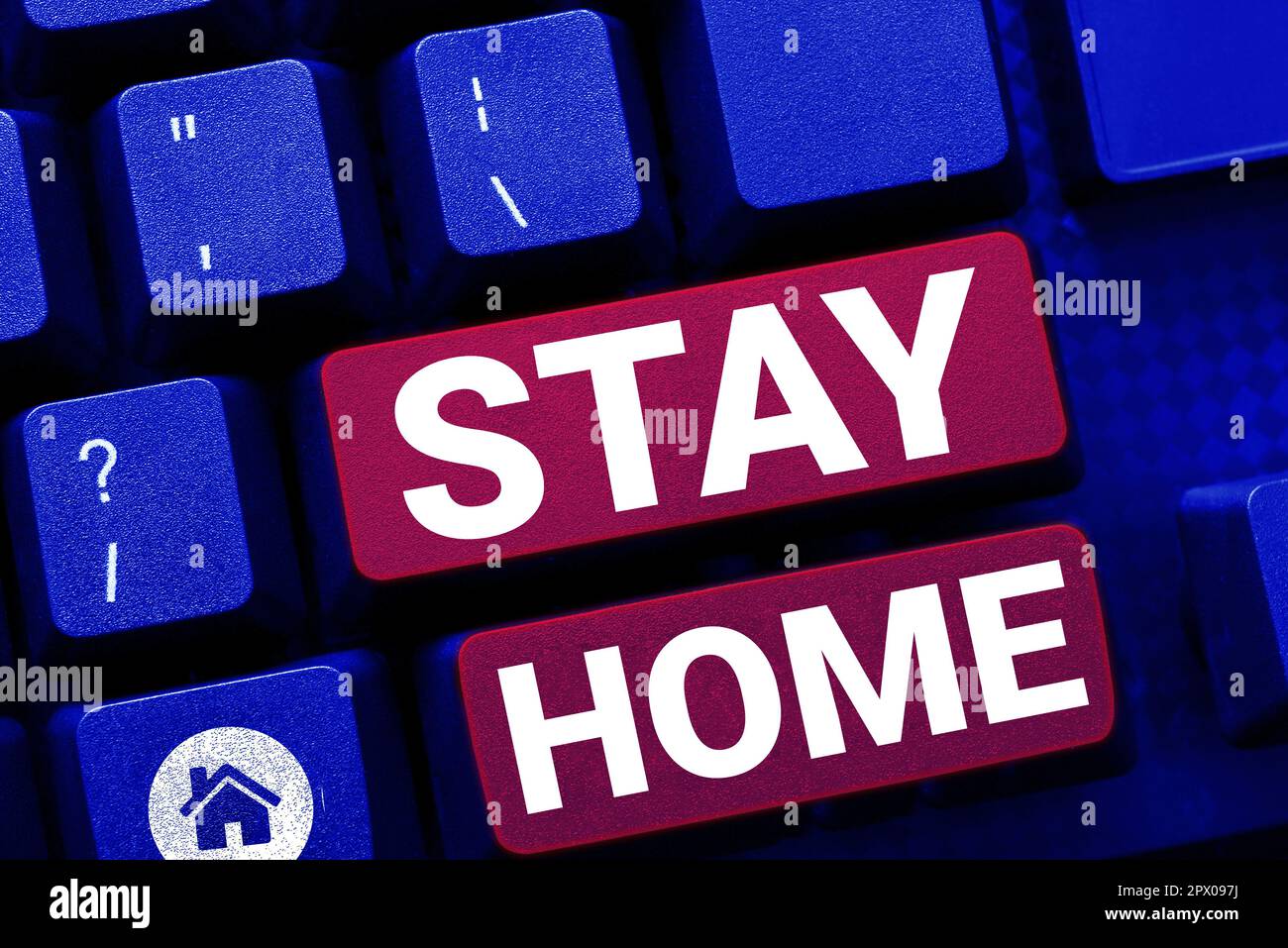 Conceptual caption Stay Home, Word Written on not go out for an ...
