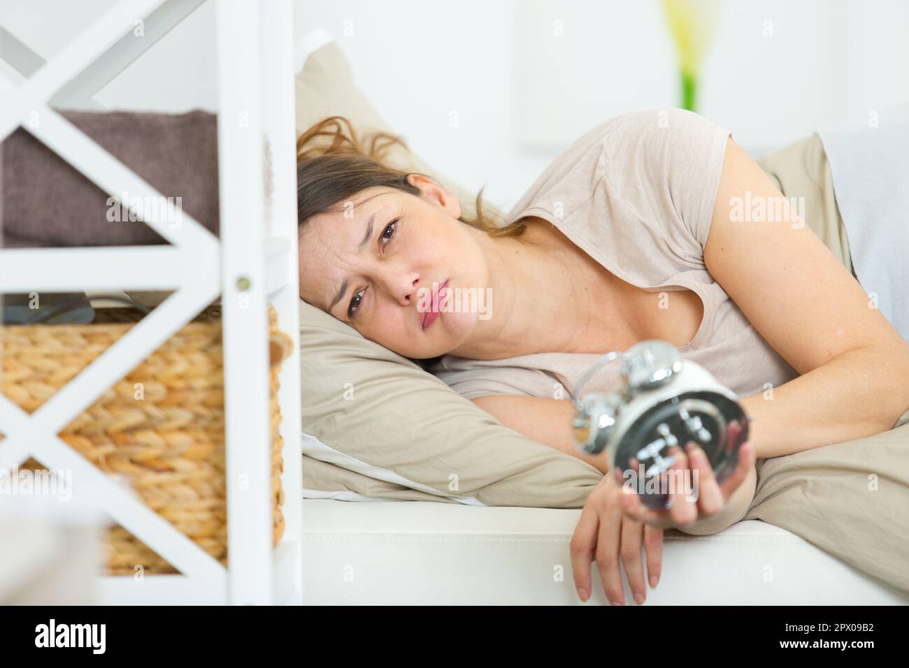 Woman wake up alone sad hi-res stock photography and images - Alamy