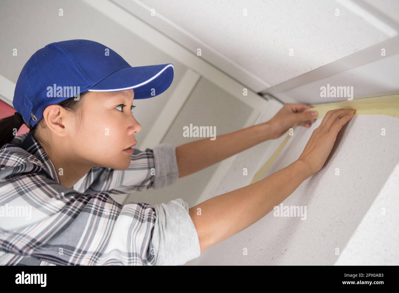 Female painter masking tape hi-res stock photography and images - Alamy