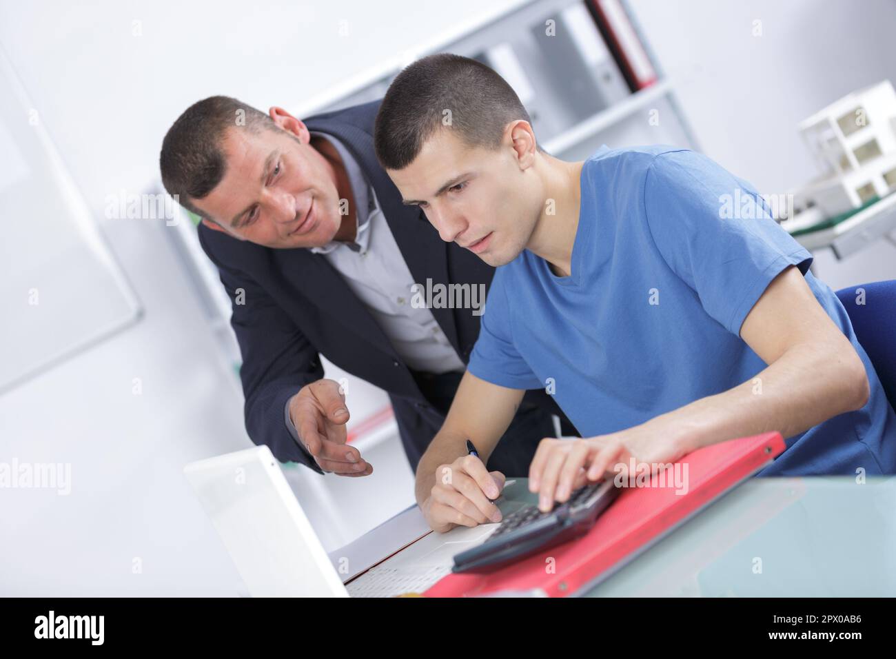 student doing mathematics at school Stock Photo - Alamy