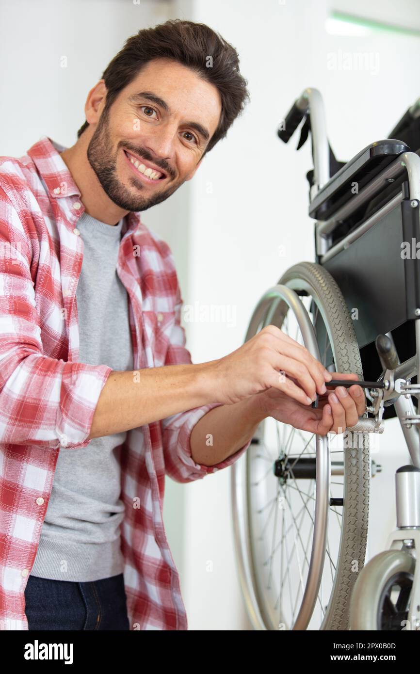 Broken wheelchair hi-res stock photography and images - Alamy