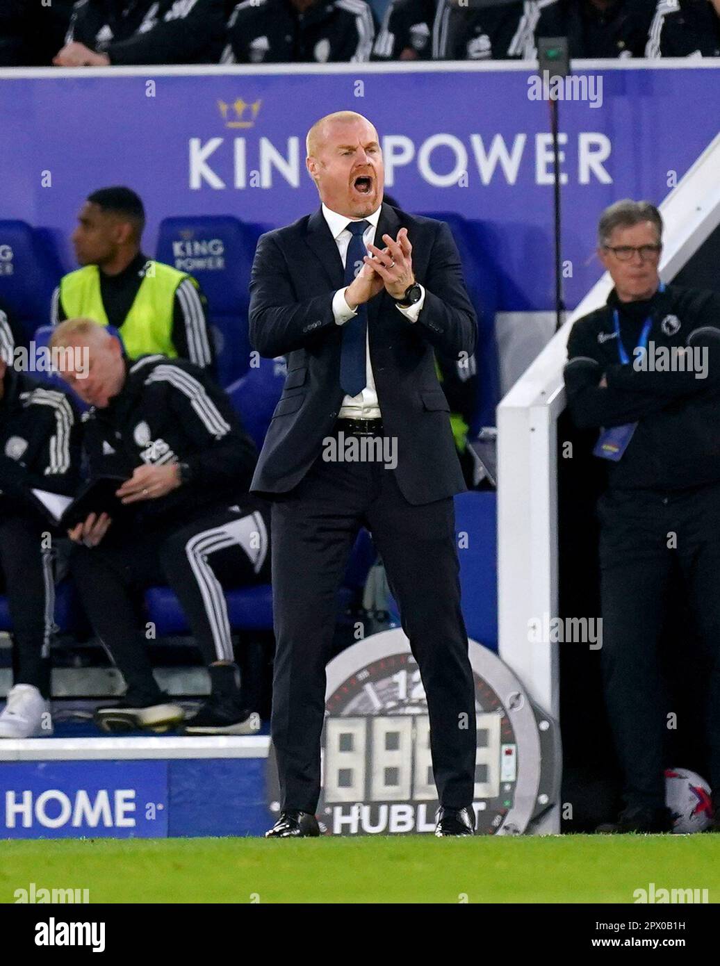 Everton manager Sean Dyche during the Premier League match at the King ...