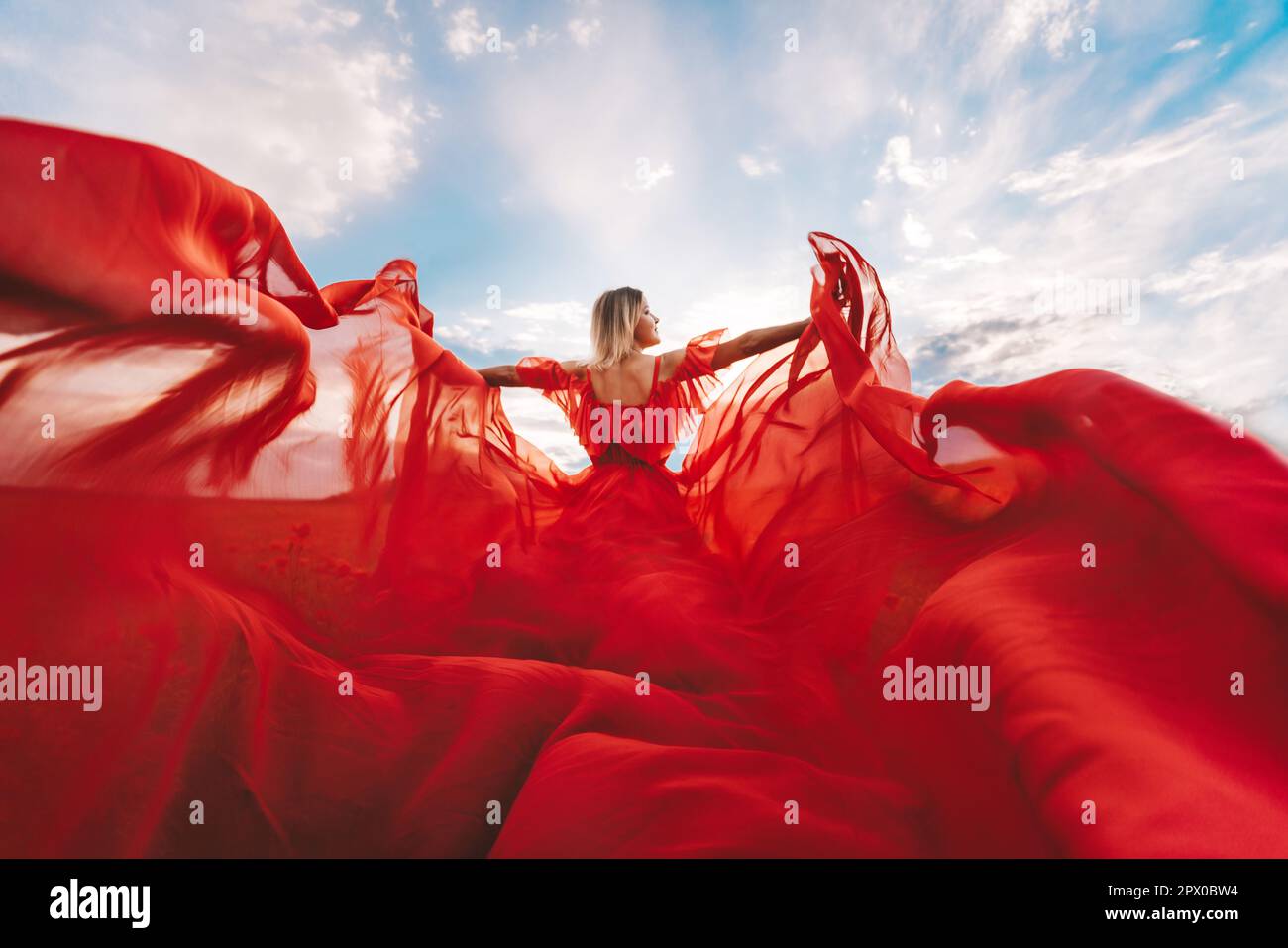Fabric wind dance hi-res stock photography and images - Alamy