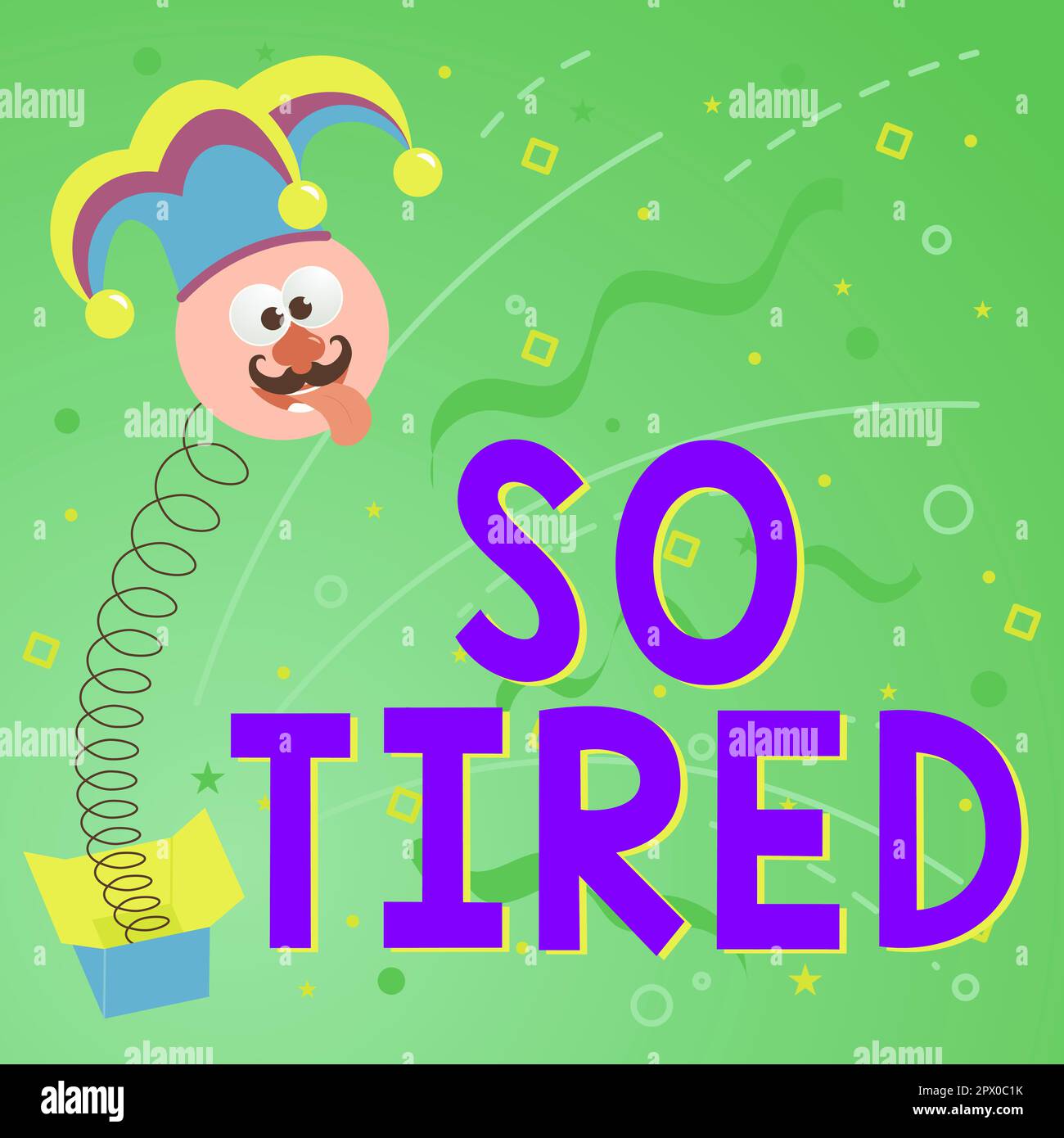 Conceptual display So Tired, Business approach drained of strength and ...