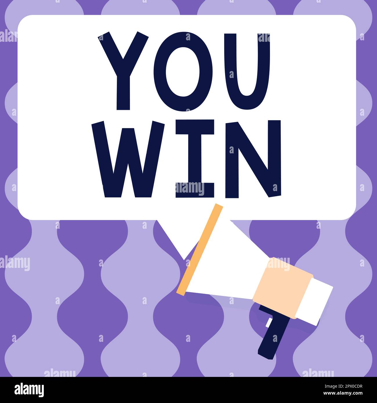 Text caption presenting You Win, Business showcase be first in school ...