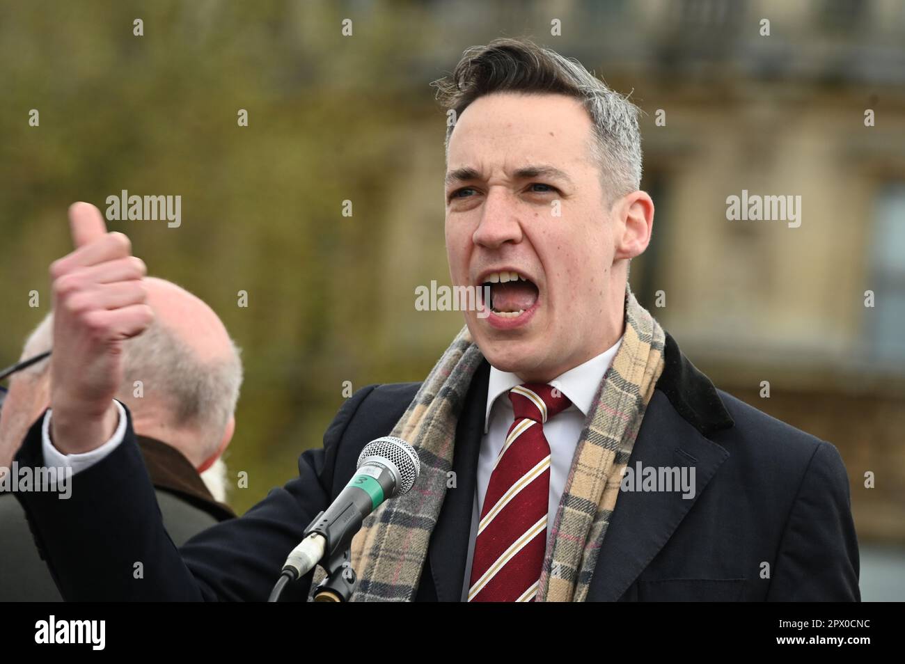 London, UK. 1st May 2023; Speakers Paul Fleming is a General Secretary ...