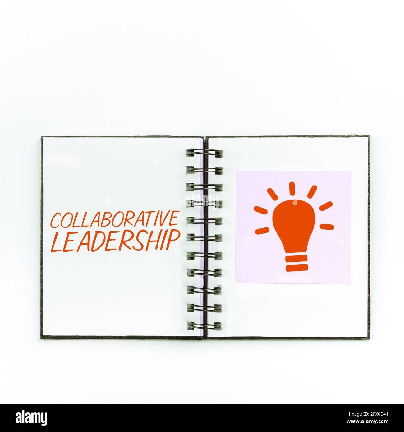 Sign displaying Collaborative Leadership, Business approach people and ...