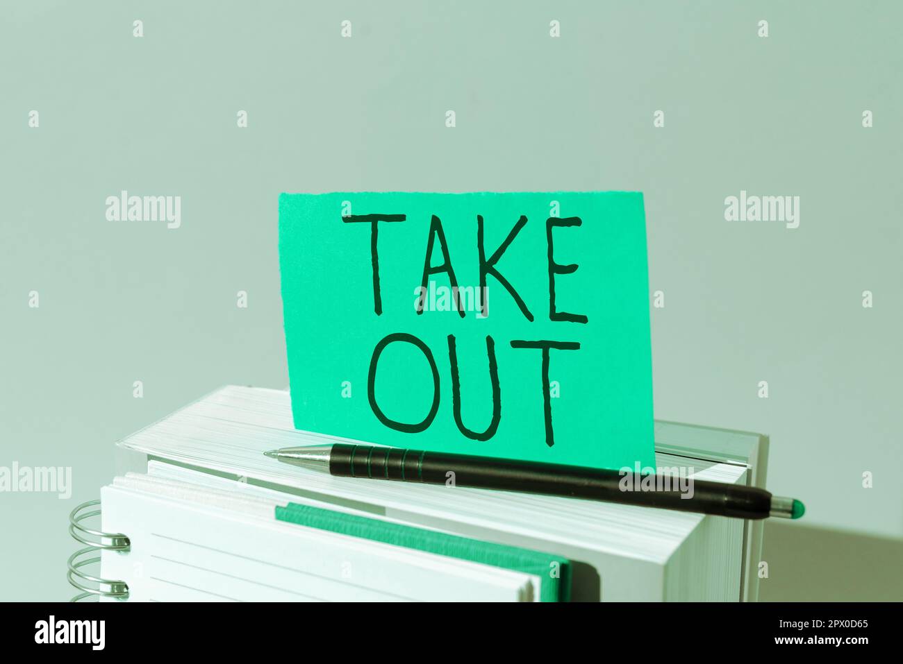 Text sign showing Take Out, Word for the act of taking out food food ...