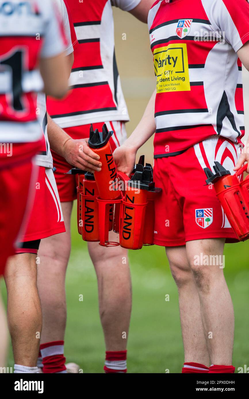 English mens amateur Rugby Union players playing in a league game Stock ...