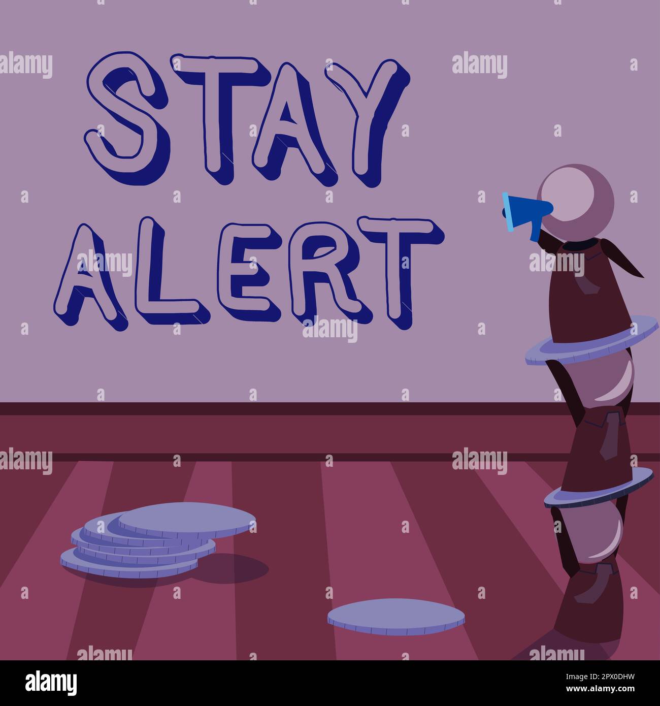 Text showing inspiration Stay Alert, Internet Concept Paying full ...