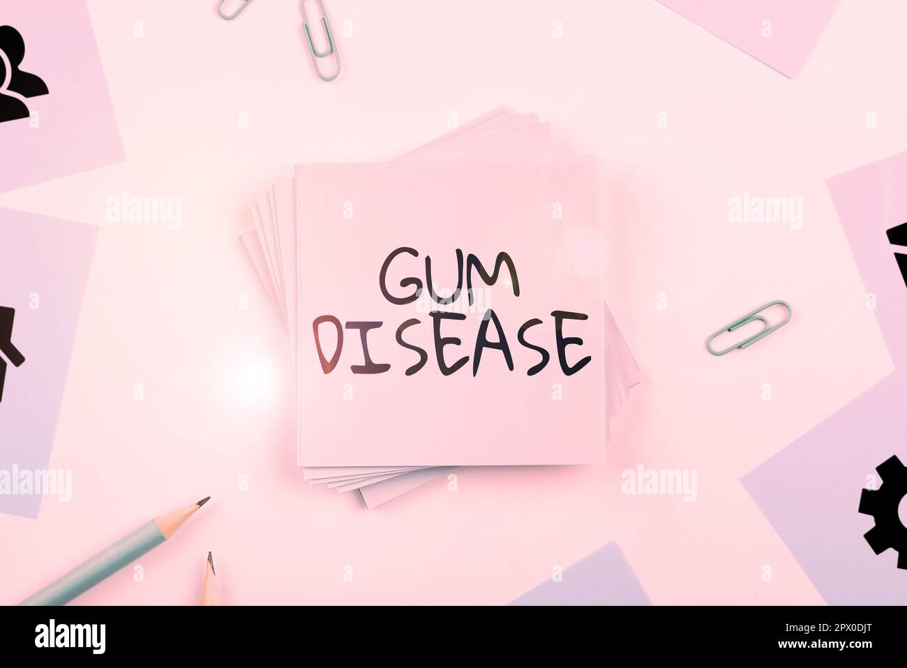 Sign displaying Gum Disease, Concept meaning Inflammation of the soft ...