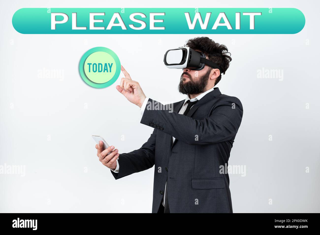 Text caption presenting Please Wait, Business showcase to pause any ... Text caption presenting Please Wait, Business showcase to pause any ...
