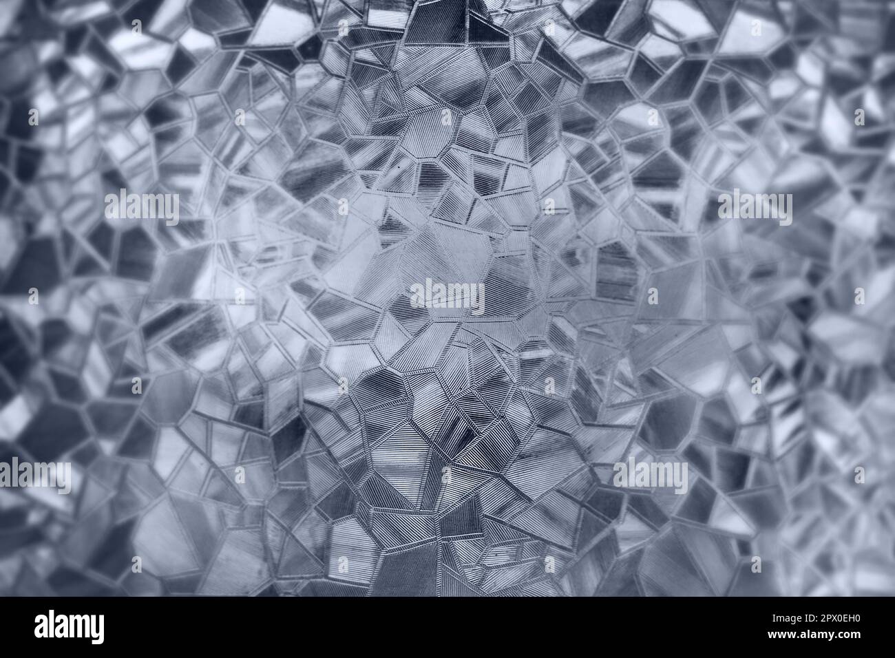 Embossed glass background. Corrugated glass monochrome. Refraction of ...